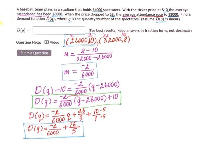 Solved A baseball team plays in a stadium that holds 64000 | Chegg.com