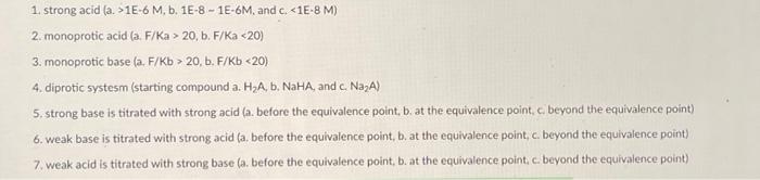 what are the formulas for the pH calculation of the | Chegg.com
