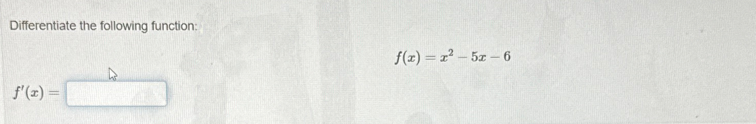Solved Differentiate the following | Chegg.com