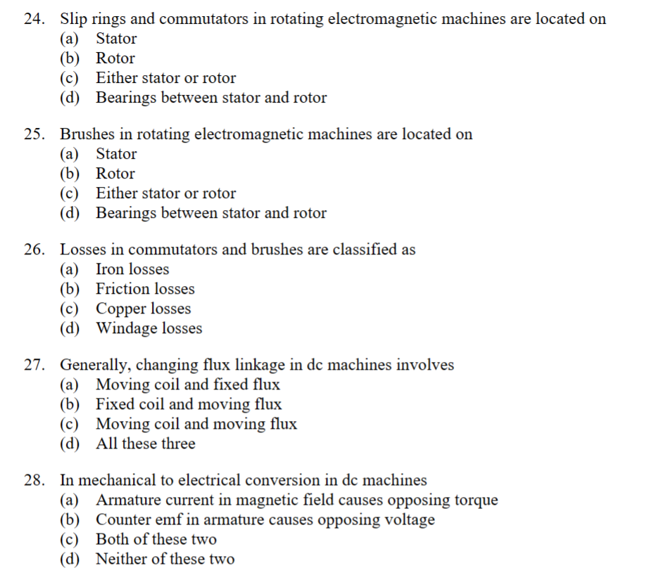 Solved Slip rings and commutators in rotating | Chegg.com