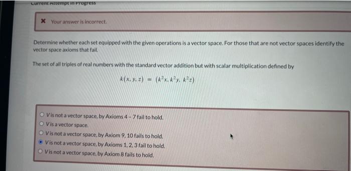 Solved Determine whether each set equipped with the given | Chegg.com