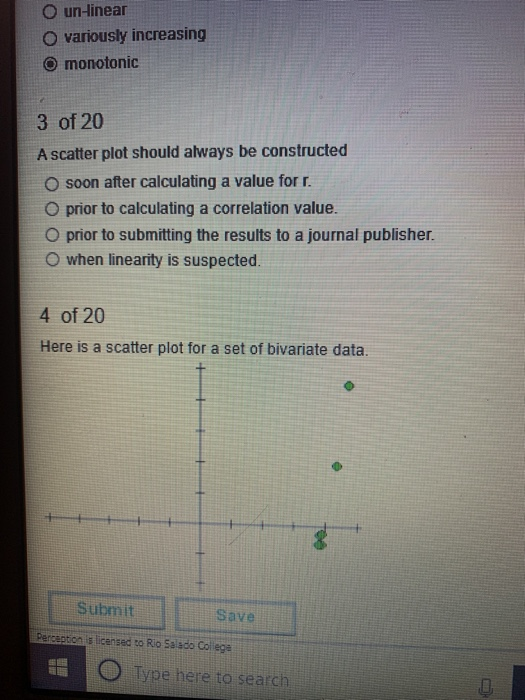 Solved un-linear O variously increasing monotonic 3 of 20 A | Chegg.com