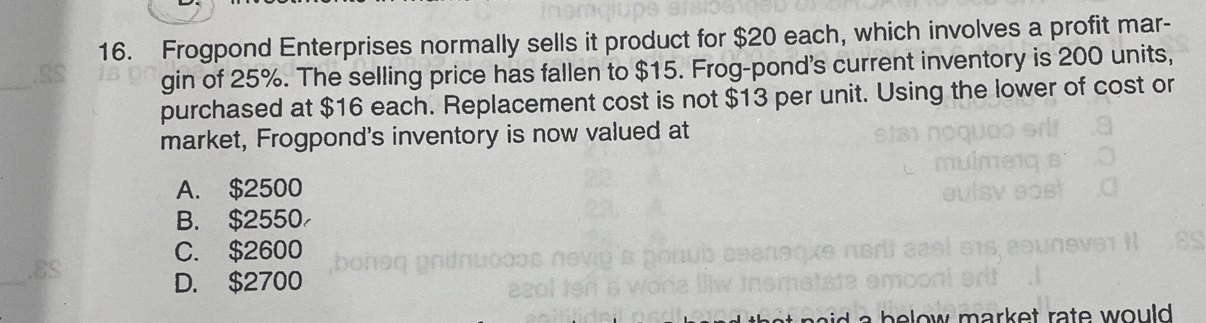 Solved Frogpond Enterprises normally sells it product for | Chegg.com