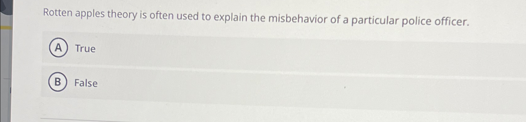 Solved Rotten apples theory is often used to explain the | Chegg.com