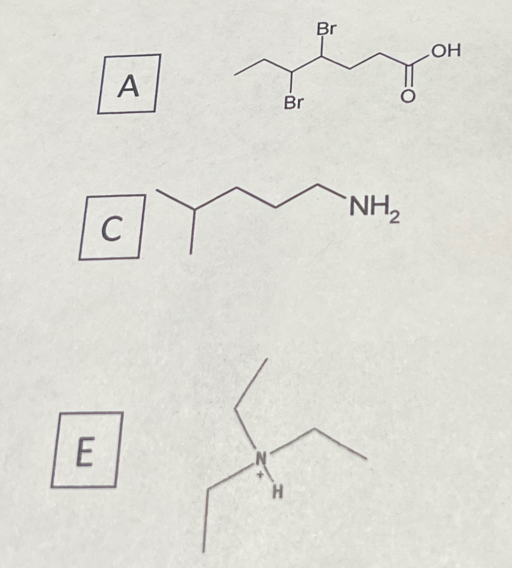 Solved Provide the acceptable name for the structures: | Chegg.com