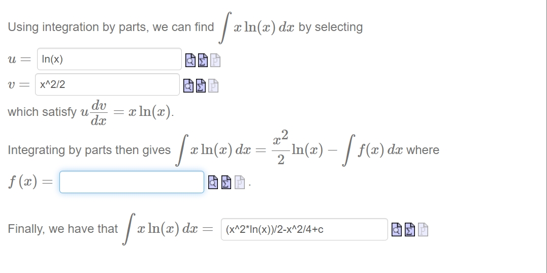 Solved Using integration by parts, we can find ∫﻿﻿xln(x)dx | Chegg.com