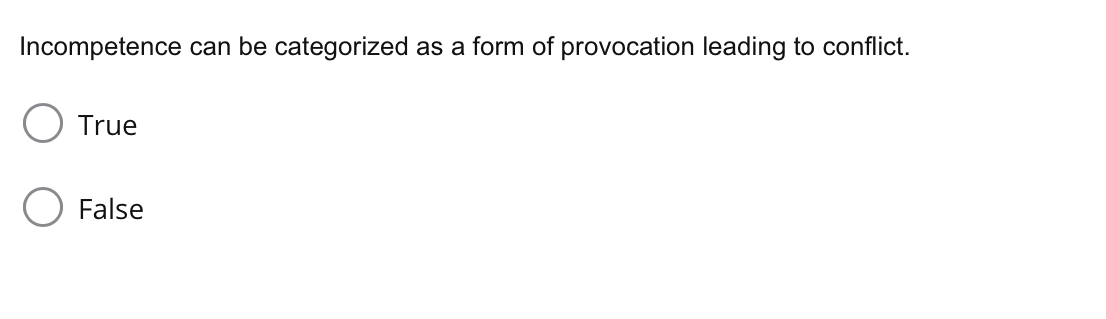 Solved Incompetence can be categorized as a form of | Chegg.com