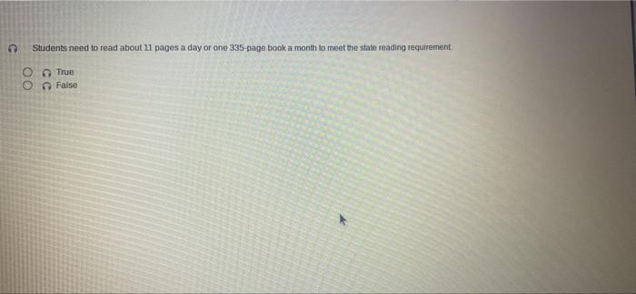 Solved Students need to read about 11 pages a day or one | Chegg.com