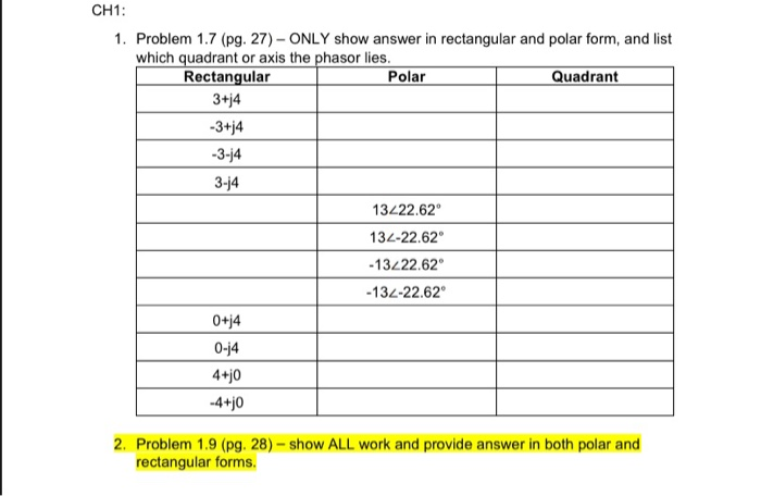 Solved CH1: 1. Problem 1.7 (pg. 27) - ONLY show answer in | Chegg.com