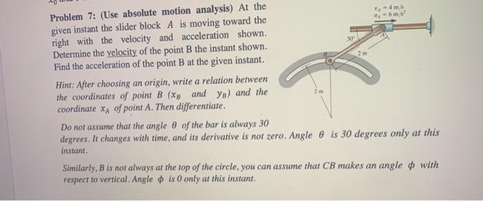 Solved DYNAMICSPLEASE HELP ME WITH THIS QUESTION, USE | Chegg.com