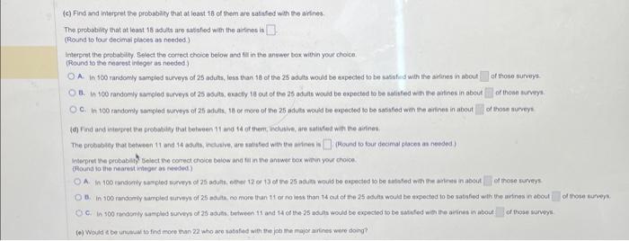Solved (a) Explain why this is a binomial experiment Choose | Chegg.com