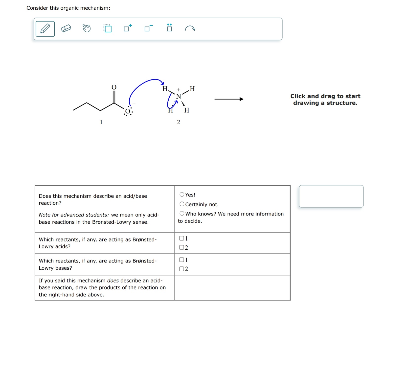 Solved Consider this organic mechanism:Click and drag to | Chegg.com