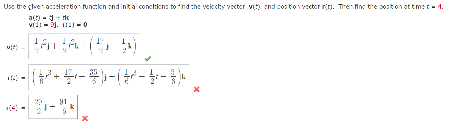 Solved Use the given acceleration function and initial | Chegg.com