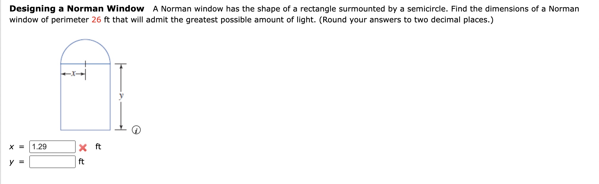 Solved Designing a Norman Window A Norman window has the | Chegg.com