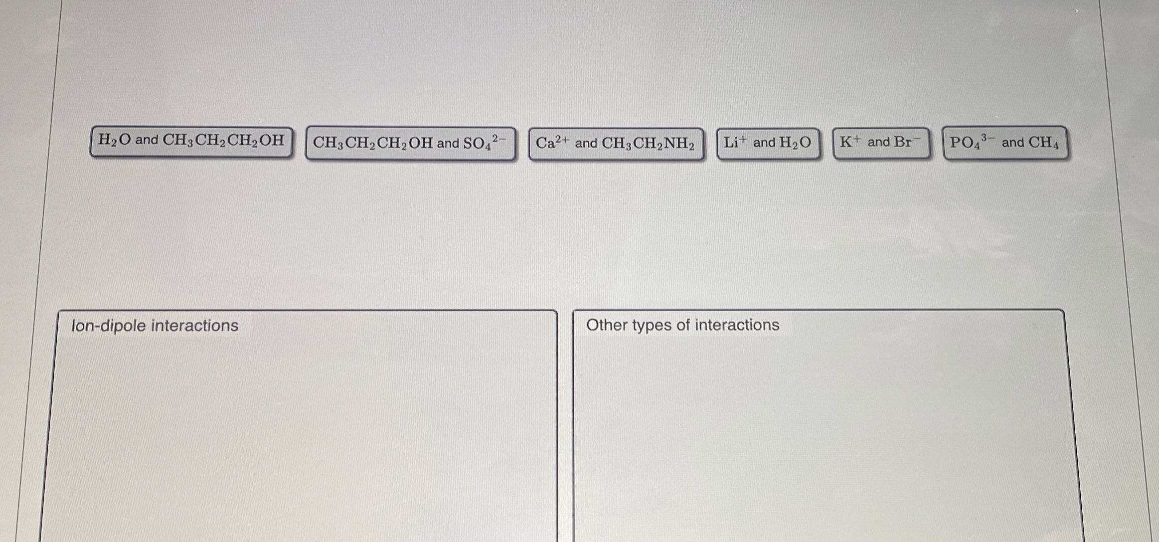Solved Ion-dipole interactions can occur between any ion and | Chegg.com
