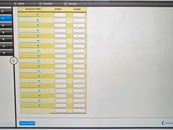eBook Calculator Print hom Comprehensive Problem 1 | Chegg.com