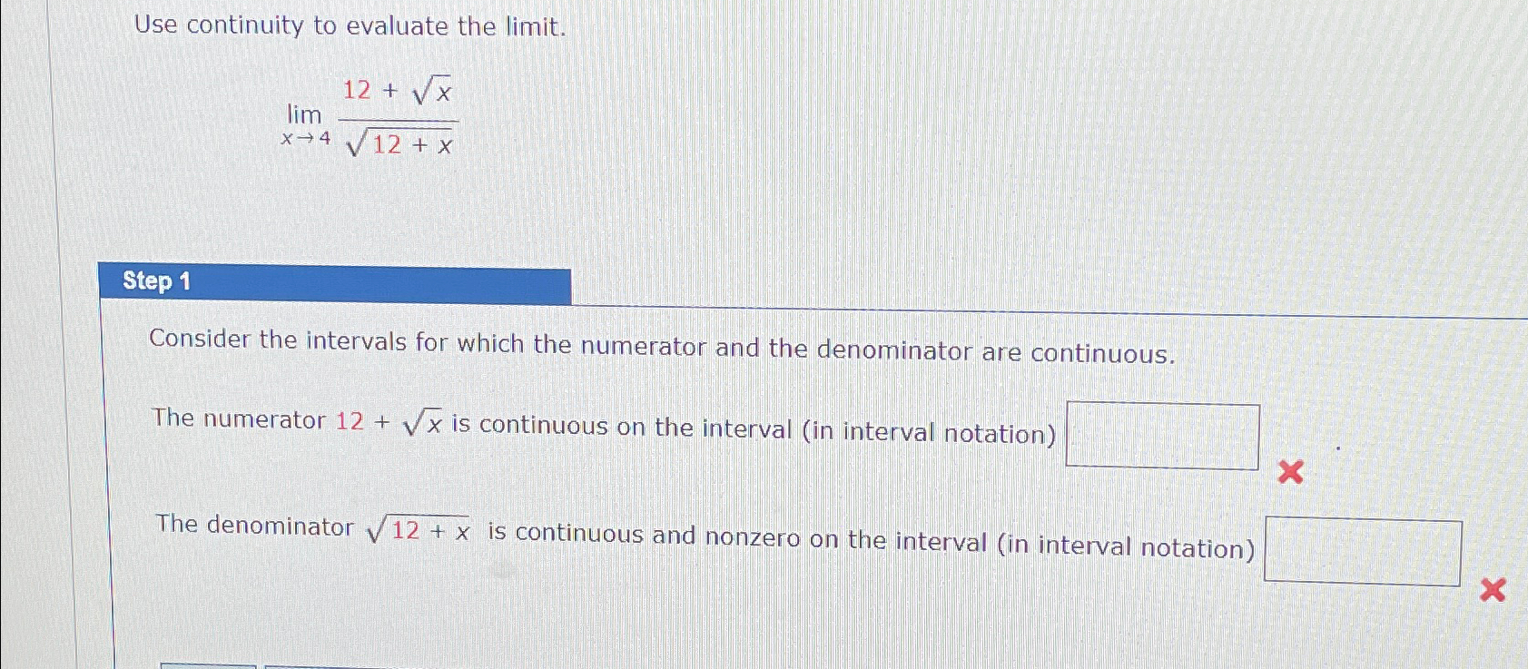 Solved Use continuity to evaluate the | Chegg.com