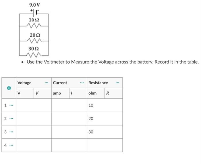 Solved - Use the Voltmeter to Measure the Voltage across the | Chegg.com