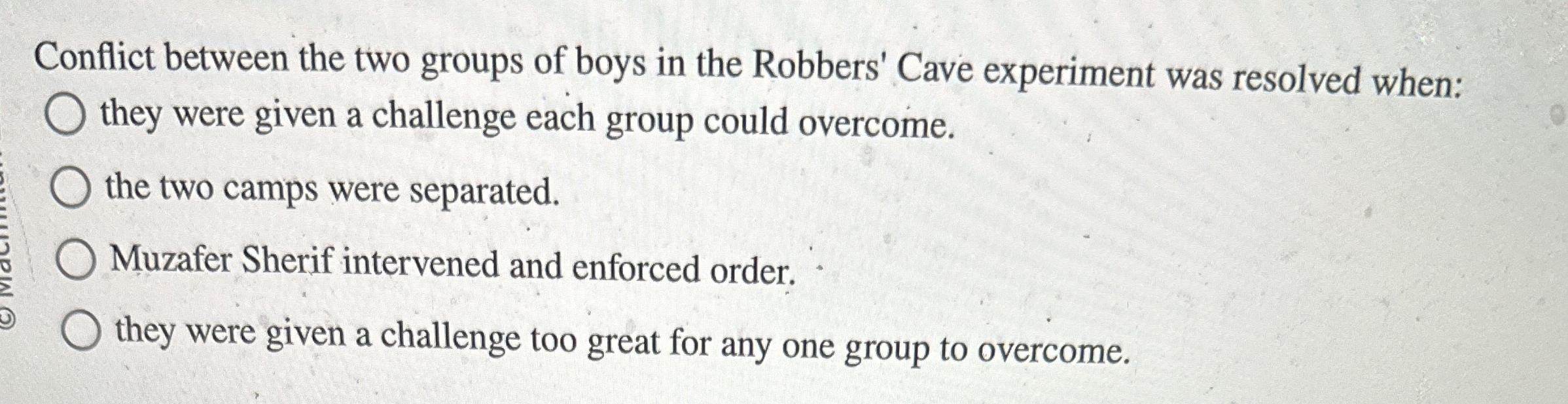 Solved Conflict between the two groups of boys in the | Chegg.com
