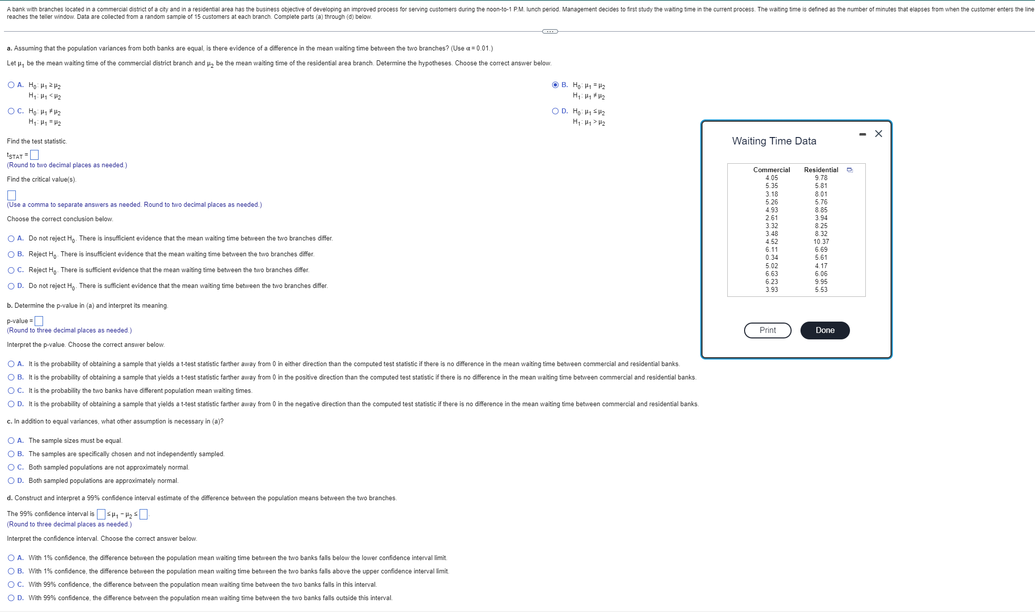 Solved ASAP reaches the teller window. Data are collected | Chegg.com