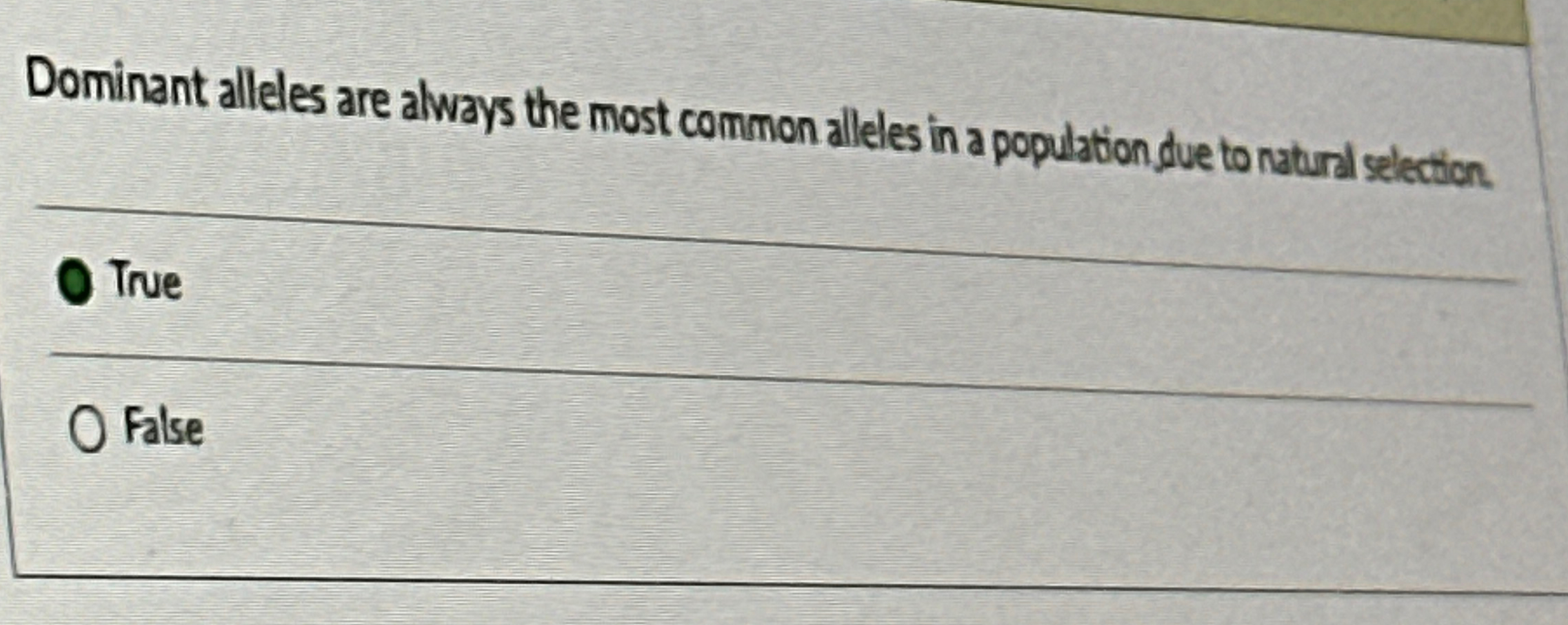 Solved Dominant alleles are always the most common alleles | Chegg.com