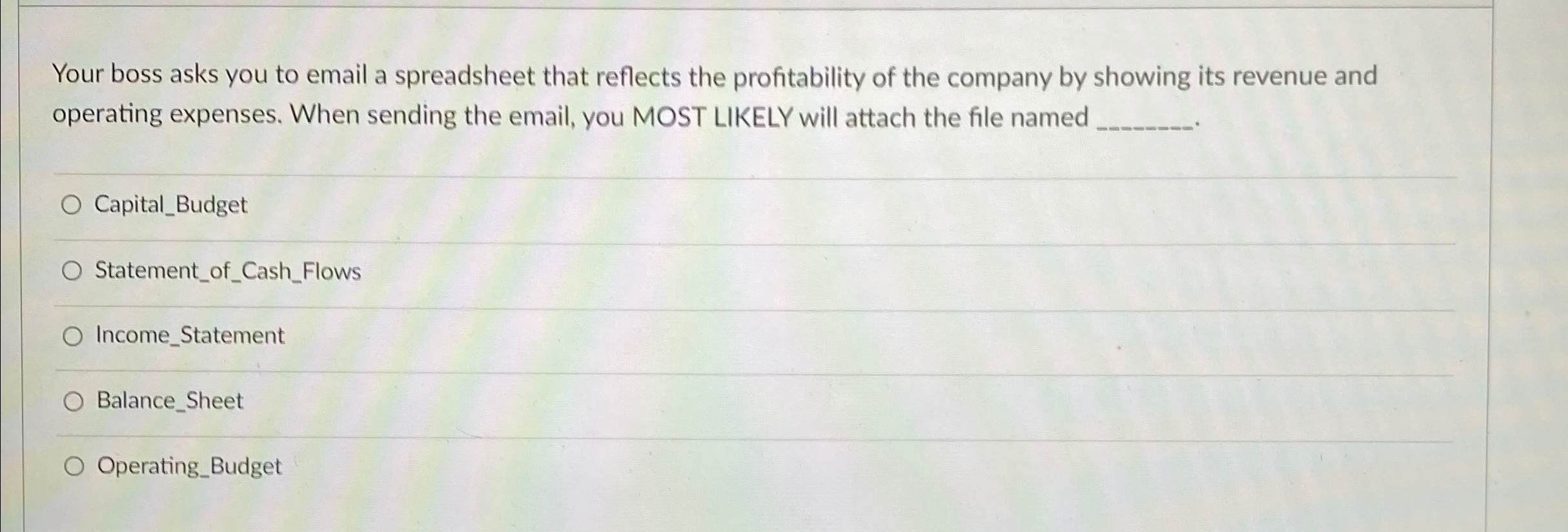 Solved Your boss asks you to email a spreadsheet that | Chegg.com