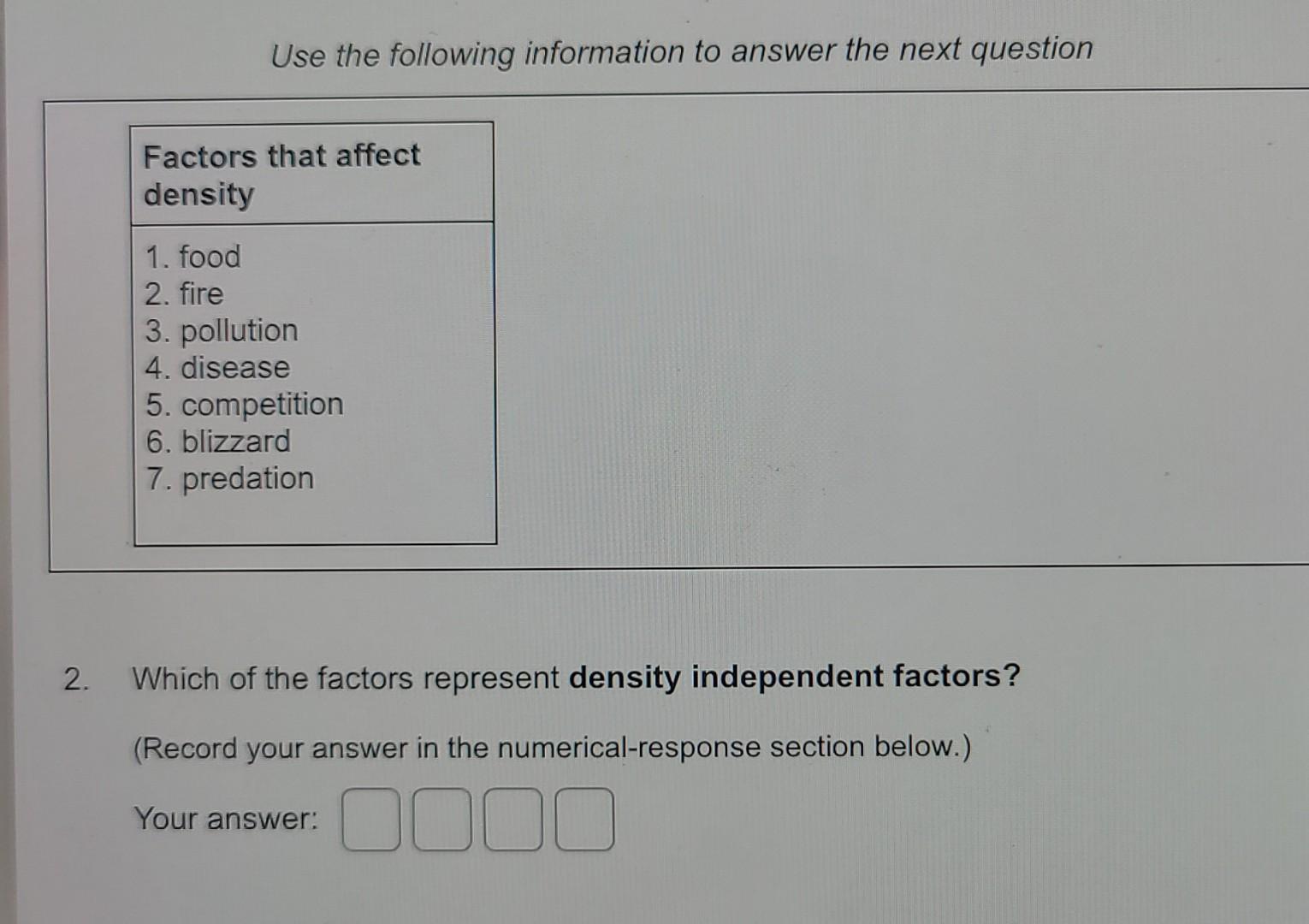 Solved Use the following information to answer the next | Chegg.com