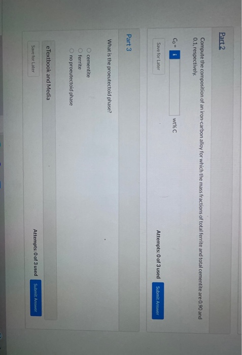 Solved What is the proeutectoid phase for an iron-carbon | Chegg.com