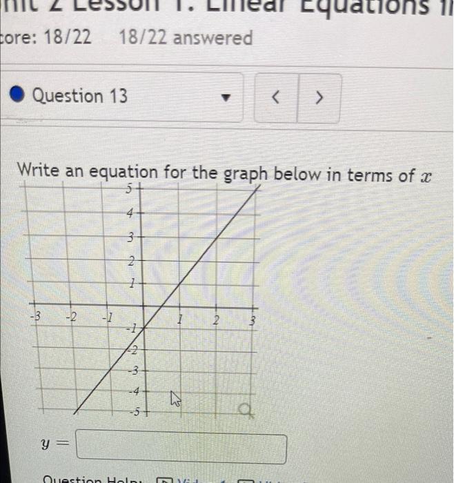 Solved Equations 11 Eore: 18/22 18/22 answered Question 13 > | Chegg.com