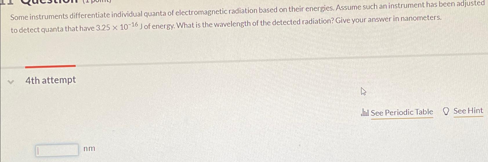 Solved Some instruments differentiate individual quanta of | Chegg.com