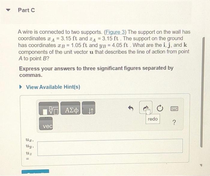 Solved As shown on the coordinate system, points A and B | Chegg.com
