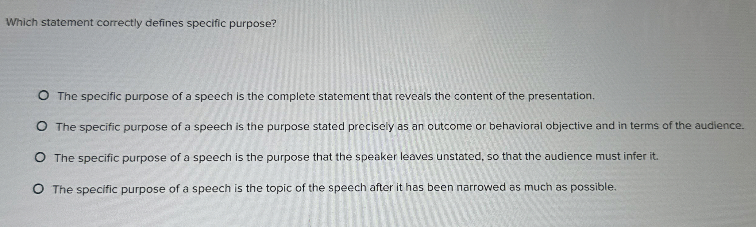 Solved Which statement correctly defines specific | Chegg.com