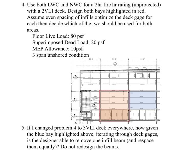 Solved 4. Use both LWC and NWC for a 2hr fire hr rating | Chegg.com