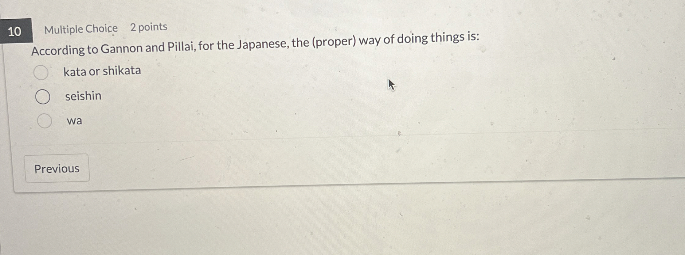 Solved 10Multiple Choice 2 ﻿pointsAccording to Gannon and | Chegg.com