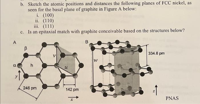 Solved b. Sketch the atomic positions and distances the | Chegg.com