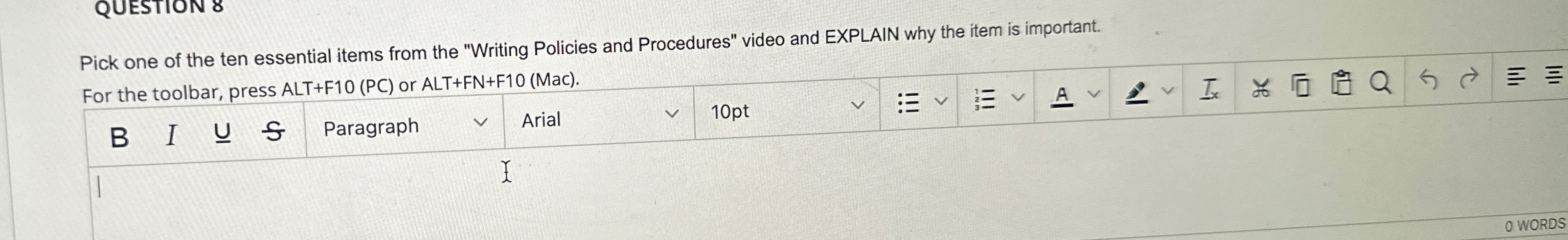 Solved Pick one of the ten essential items from the "Writing | Chegg.com