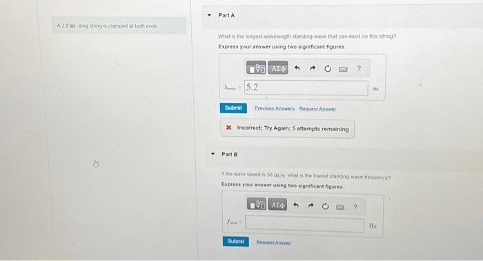 Solved A2. 8 in long strug a clamped at both ends What is | Chegg.com