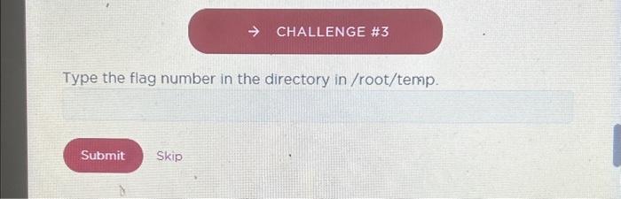 Solved Type the flag number in the directory in /root/temp. | Chegg.com