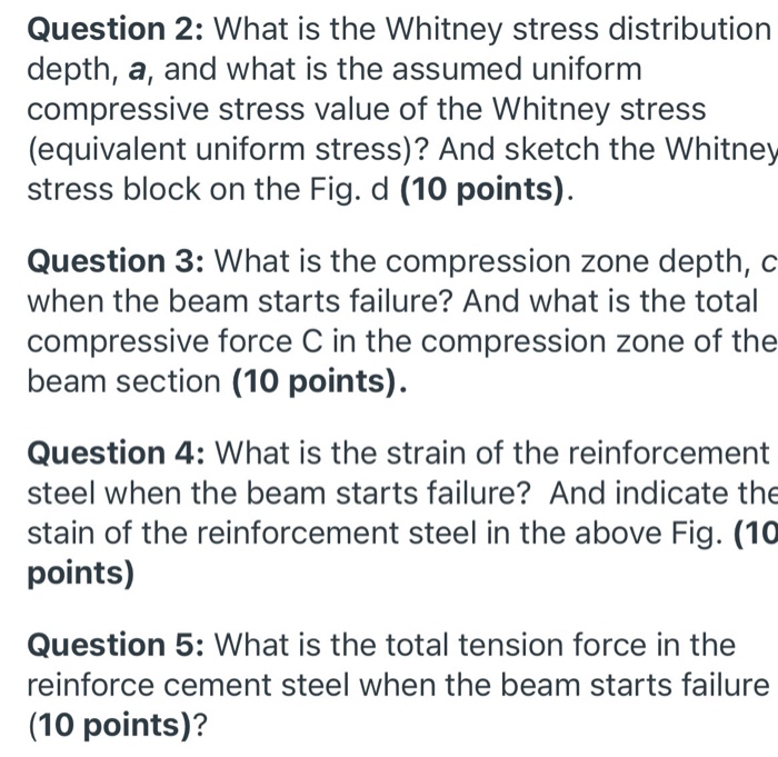 Solved Question 2: What is the Whitney stress distribution | Chegg.com