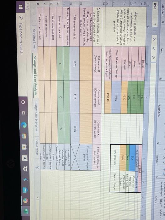 Clipboard 702 00 6 Font 2 Formatting Alignment TUM | Chegg.com