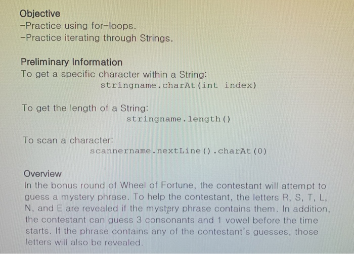 Solved Objective -Practice using for-loops. -Practice | Chegg.com