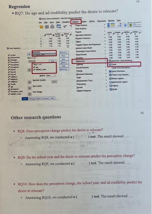 Solved Regression - Causal relationship among variables - | Chegg.com