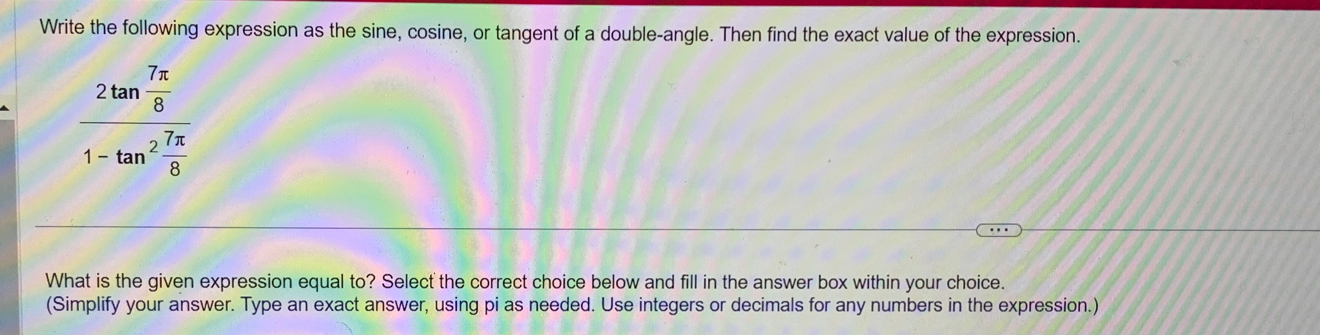 Solved Write the following expression as the sine, ﻿cosine, | Chegg.com
