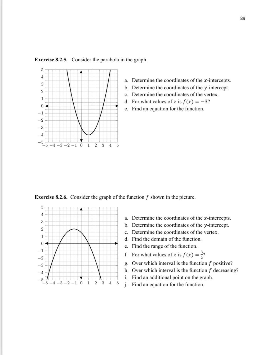 Solved 89Exercise 8.2.5. ﻿Consider the parabola in the | Chegg.com