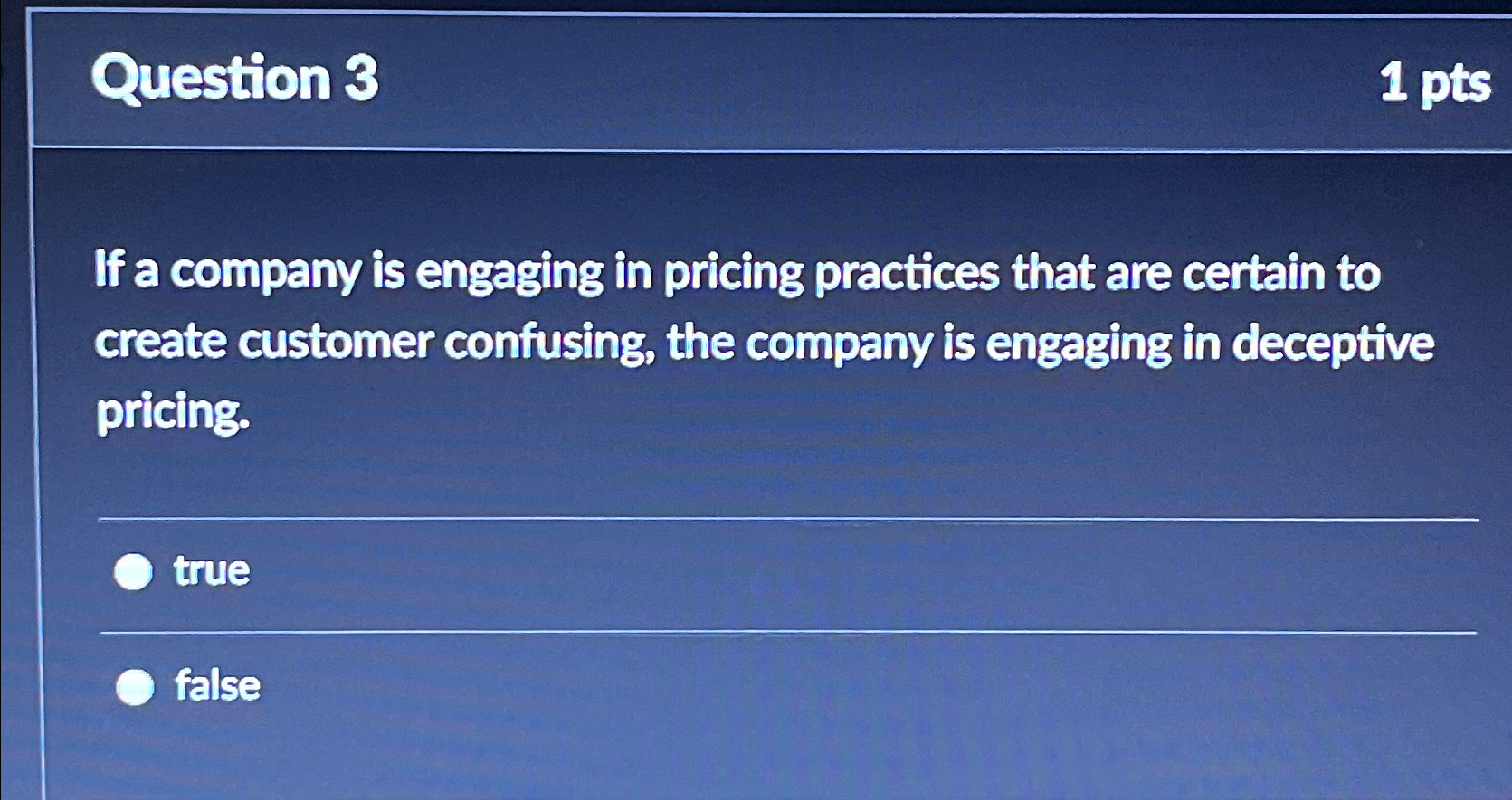 Solved Question 31 ﻿ptsIf a company is engaging in pricing | Chegg.com