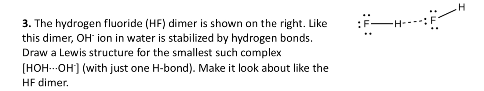 Solved The hydrogen fluoride (HF) ﻿dimer is shown on the | Chegg.com