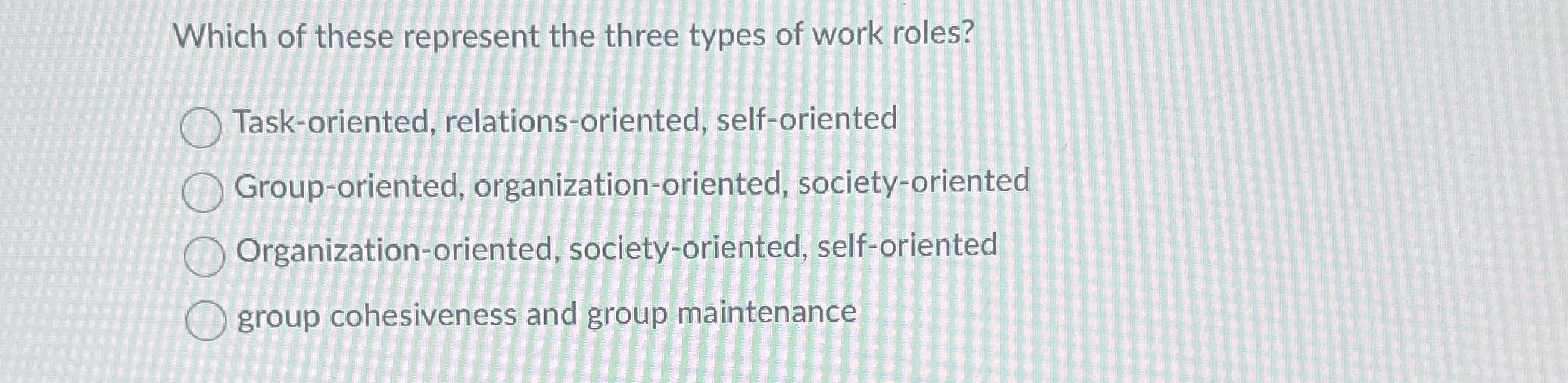 Solved Which of these represent the three types of work | Chegg.com