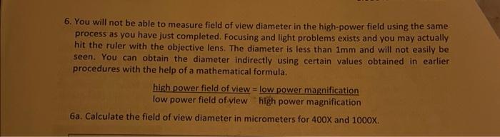 Solved 1. Place the ruler on the stage so that it covers | Chegg.com
