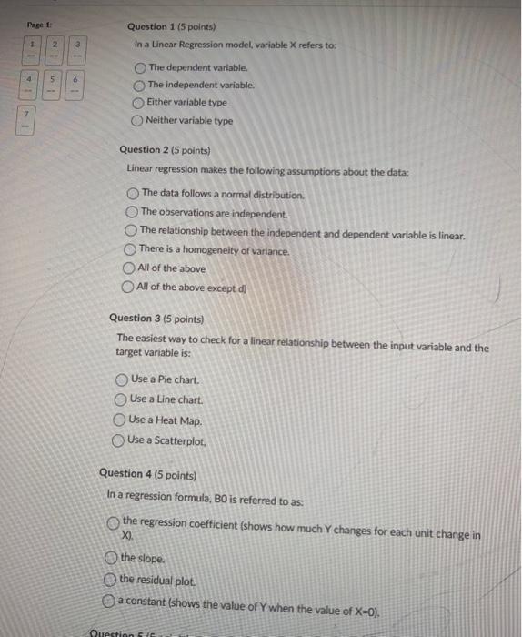 Solved In a Linear Regression model, variable X refers to: | Chegg.com