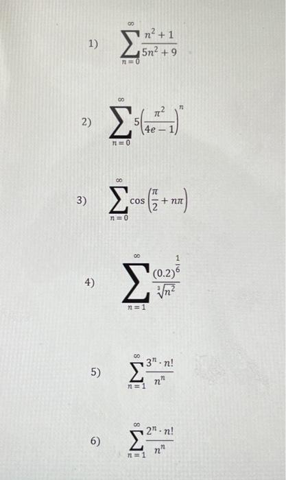 Solved Determine whether each infinite series CONVERGES or | Chegg.com